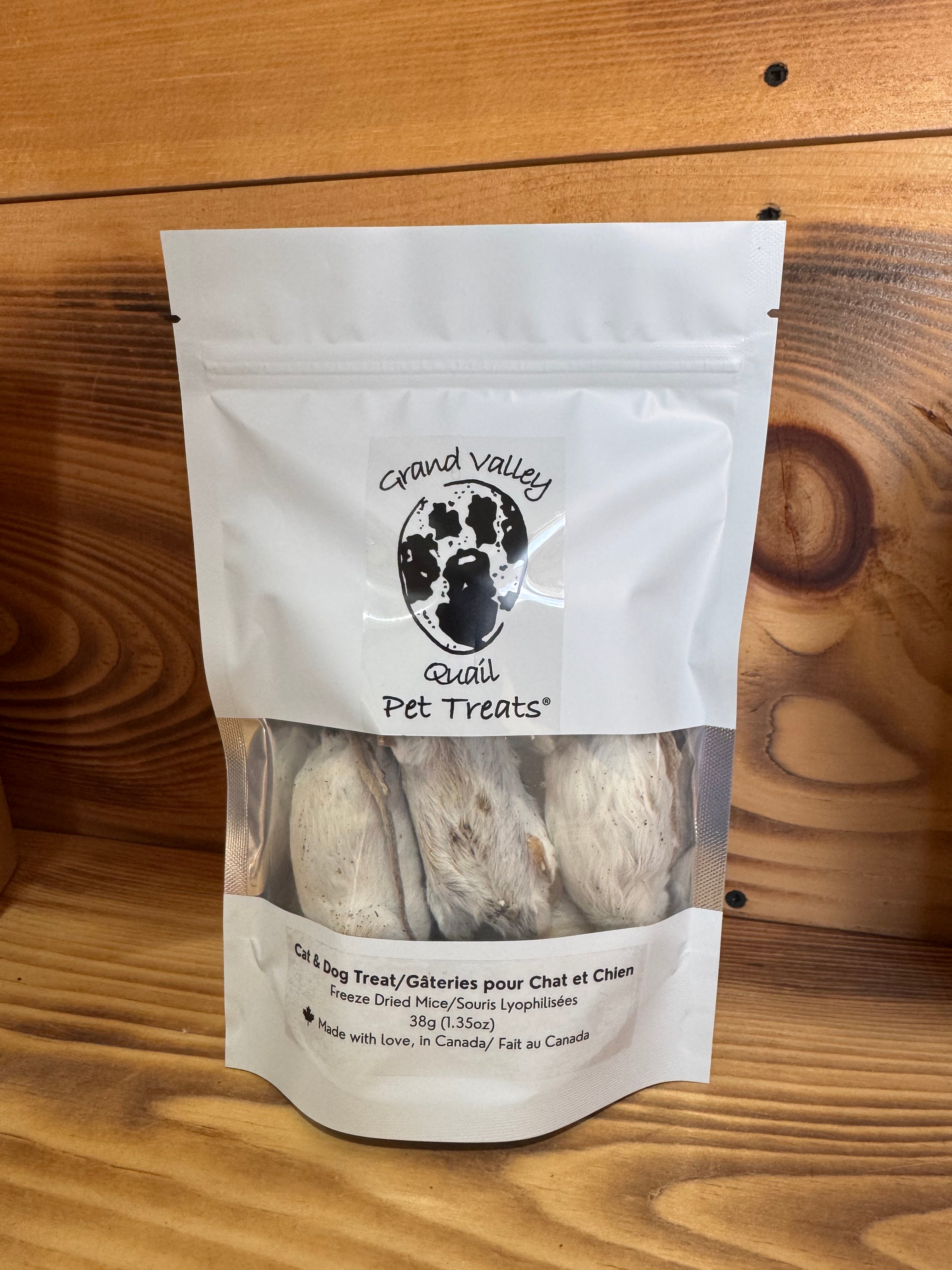 Freeze Dried Adult Mice – Grand Valley Quail Pet Treats Inc.